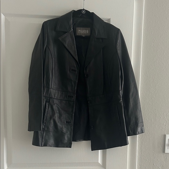 Caslon | Jackets & Coats | Caslon Sleek Black Leather Jacket | Poshmark